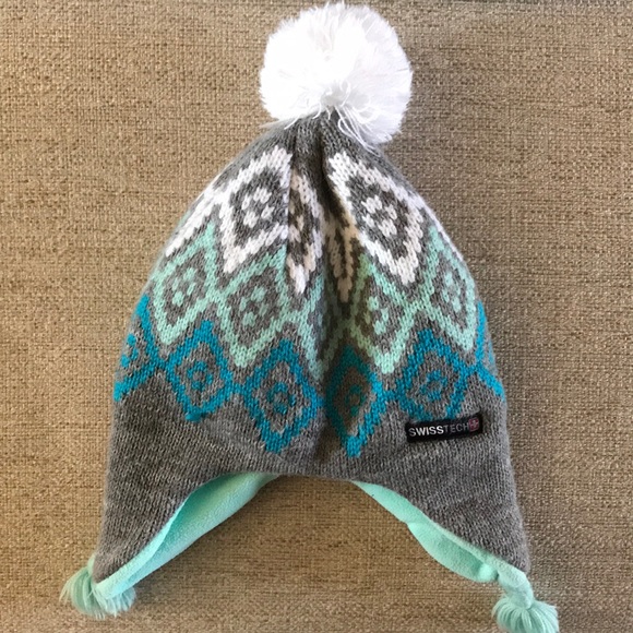 Swiss Tech | Accessories | Swisstech Fleece Lined Knit Peruvian Cap ...